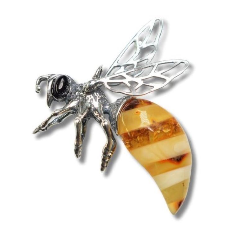 Baltic Amber Bee Pendant – The Amber Lady
